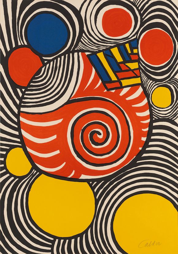Bonhams : Alexander Calder (American, 1898-1976) Clown Lithograph in ...
