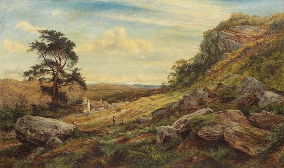 Bonhams : Benjamin Williams Leader, RA (British, 1831-1923) On the hill ...