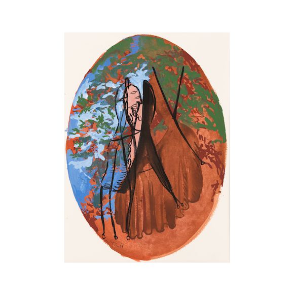 Bonhams Cornette de Saint Cyr : GERARD GAROUSTE (N. 1946) Sans titre 1987