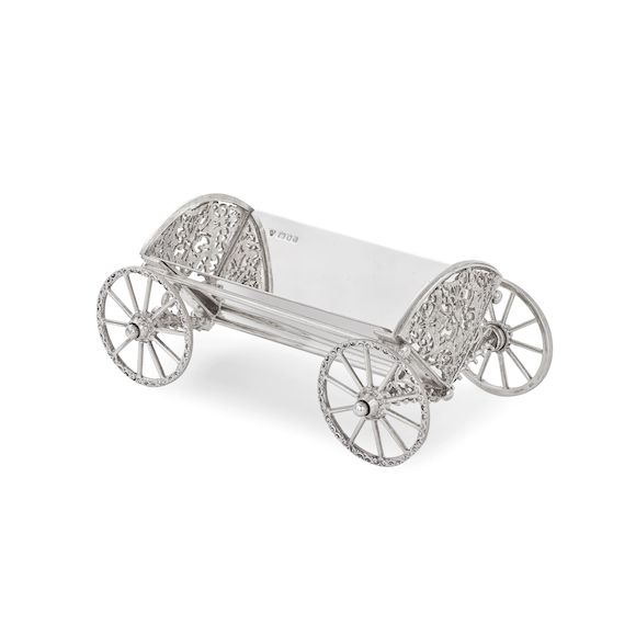 Bonhams : A silver cradle Richard Woodman Burbridge, Harrods, London 1969