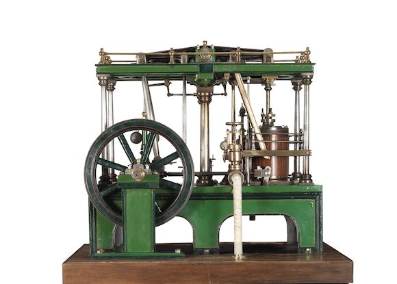 Bonhams : A Well-Engineered Model of a Rotative Beam Steam Engine ...