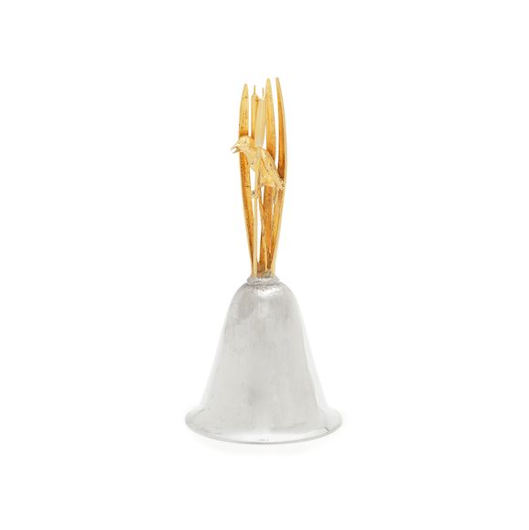 Bonhams : A silver and silver-gilt table bell Christopher Nigel ...