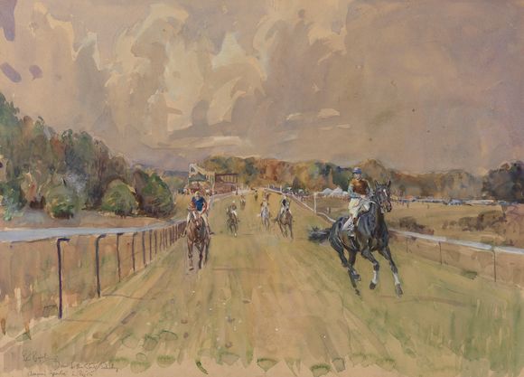 Bonhams : Peter Biegel (British, 1913-1987) Down to the start ...