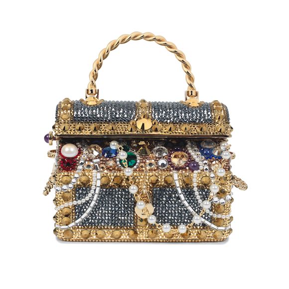 Bonhams : Judith Leiber: a Gold 'Sunken Treasure Chest' Clutch Bag 2022 ...