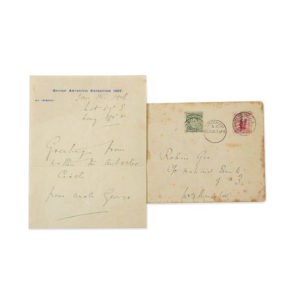 Bonhams : BRITISH ANTARCTIC "NIMROD" EXPEDITION, 1907-1909 BUCKLEY ...