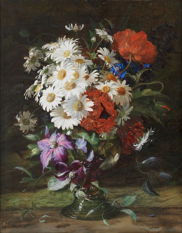 Bonhams : William Jabez Muckley (British, 1837-1905) Marguerites ...