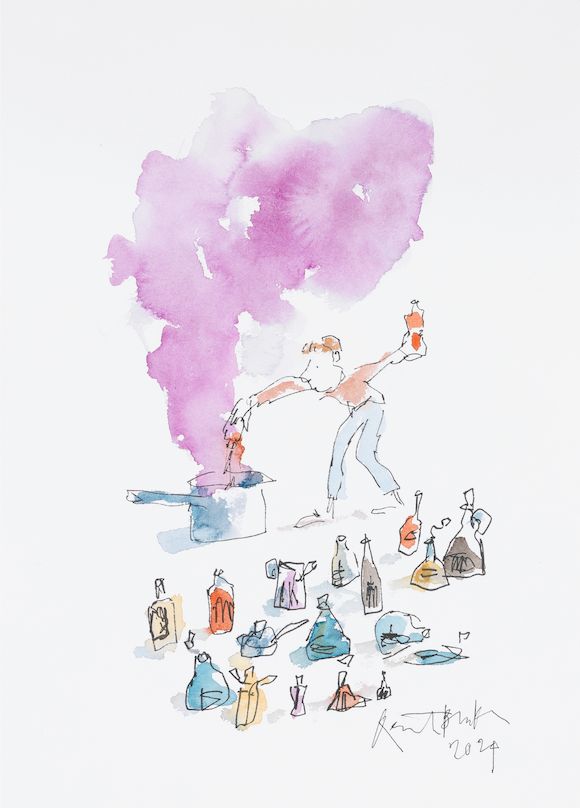 Bonhams : Sir Quentin Blake (British, born 1932) George Kranky (unframed)
