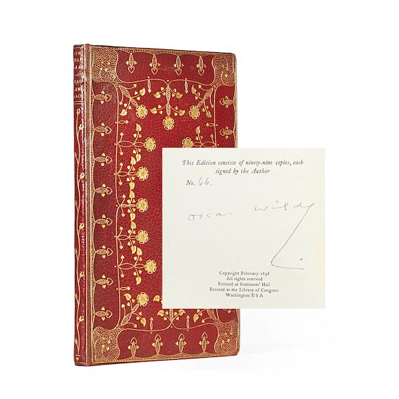 Bonhams : WILDE (OSCAR) The Ballad of Reading Gaol by C.3.3., third ...