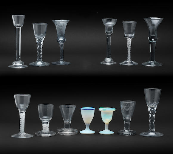 Bonhams A Collection Of Drinking Glasses 18th19th Century