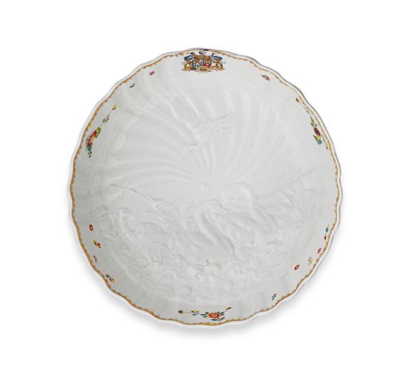 Bonhams : A very rare Meissen circular bowl from the Swan Service ...