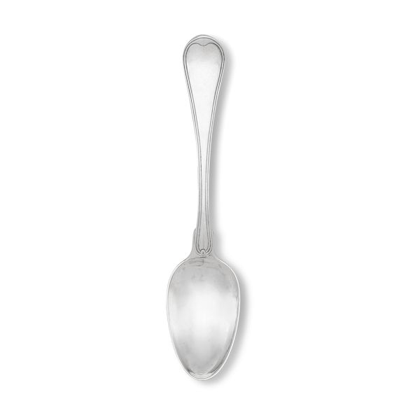 Bonhams : A George III silver Old English Thread edge table spoon ...