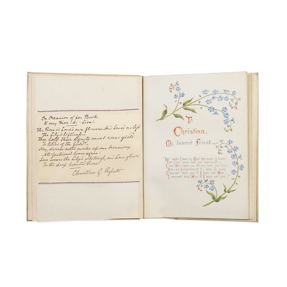 Bonhams : ROSSETTI (CHRISTINA) Autograph poem "Fior-di-Lisa" in an ...