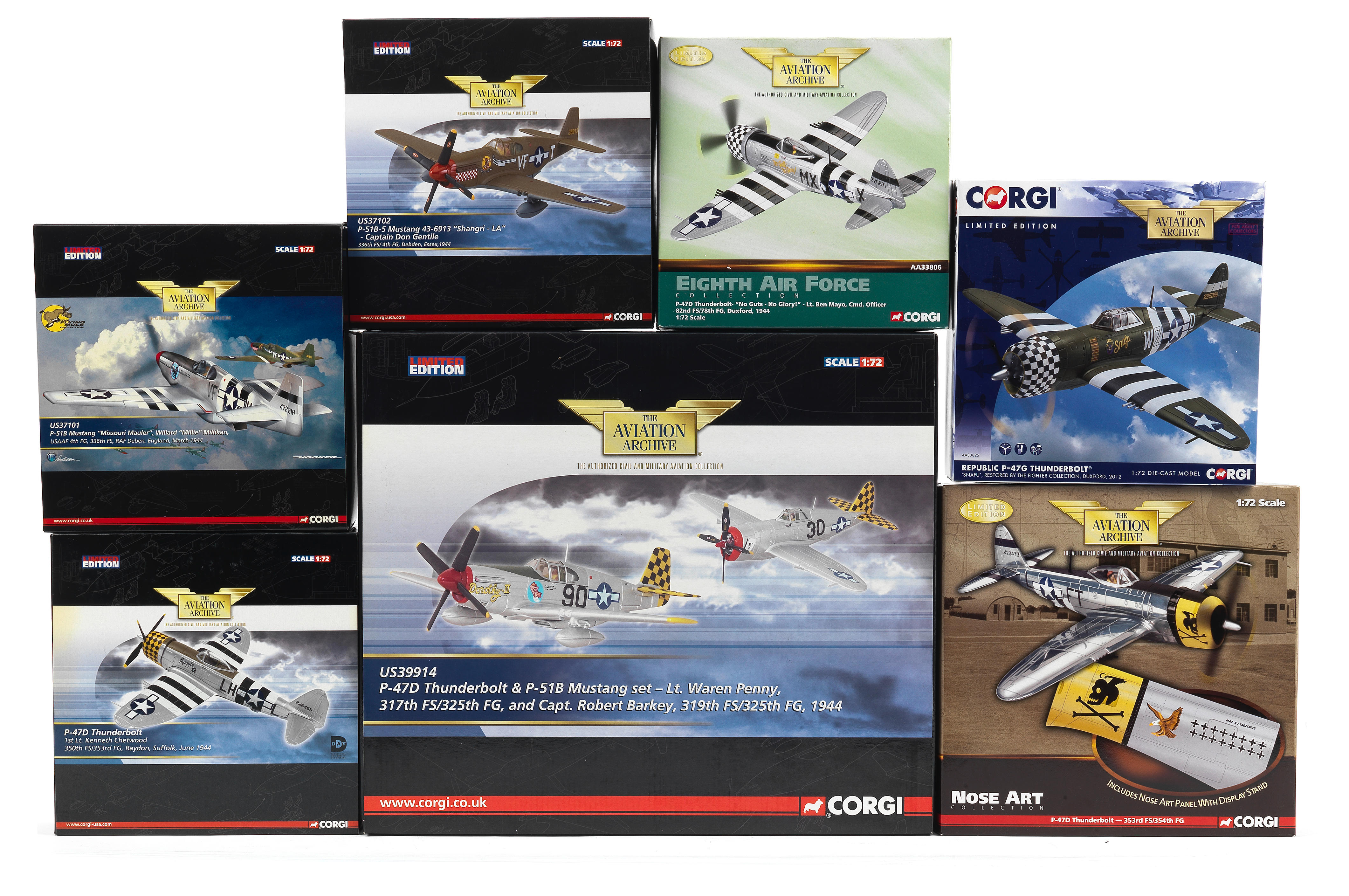 Bonhams Cars Seven Boxed 172 Scale Limited Edition Die Cast Models