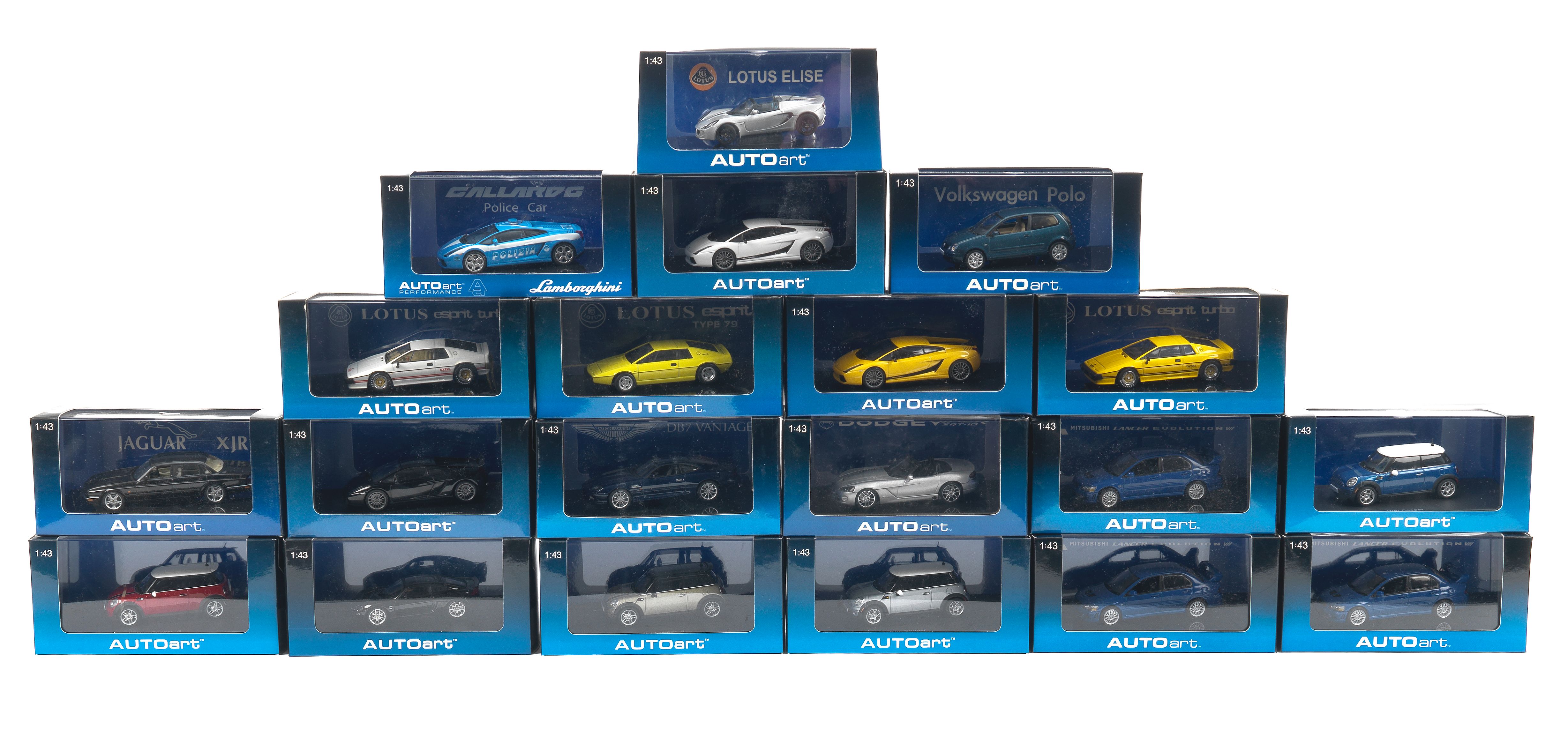 Bonhams Cars : Twenty boxed 1:43 scale models by Autoart, ((20))