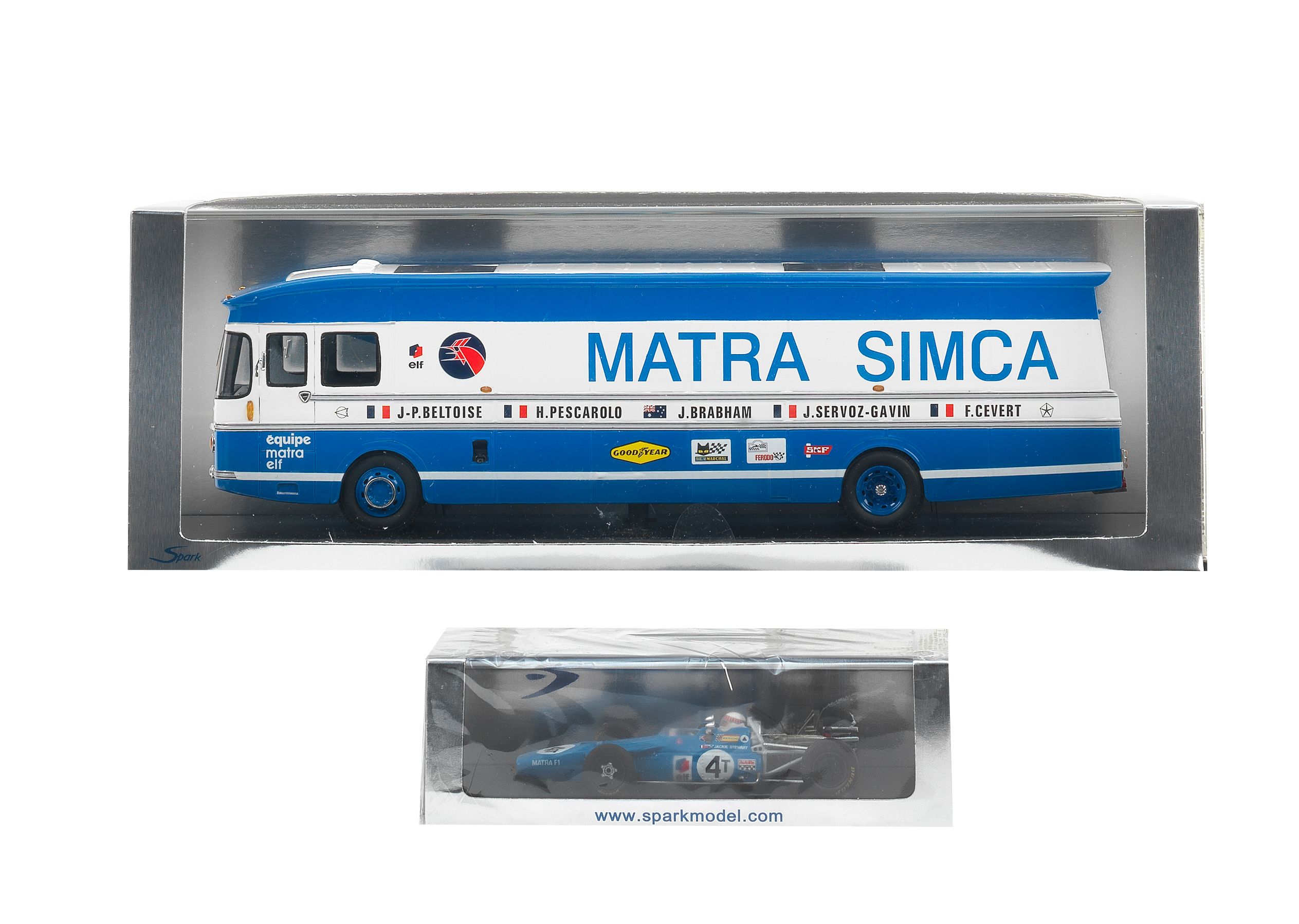 Bonhams Cars : Two boxed 1:43 scale die-cast models of a 1970 Matra ...