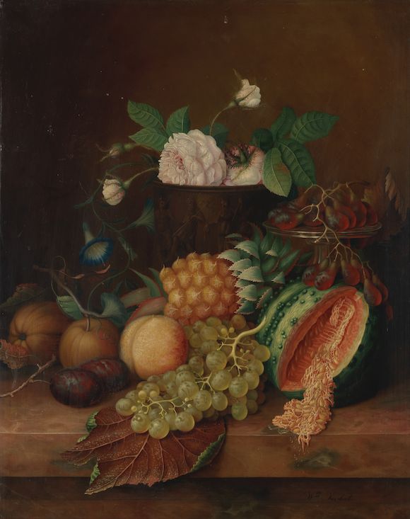 Bonhams : Willem Verbeet (Dutch, 1801-died circa 1840) Still life of a ...
