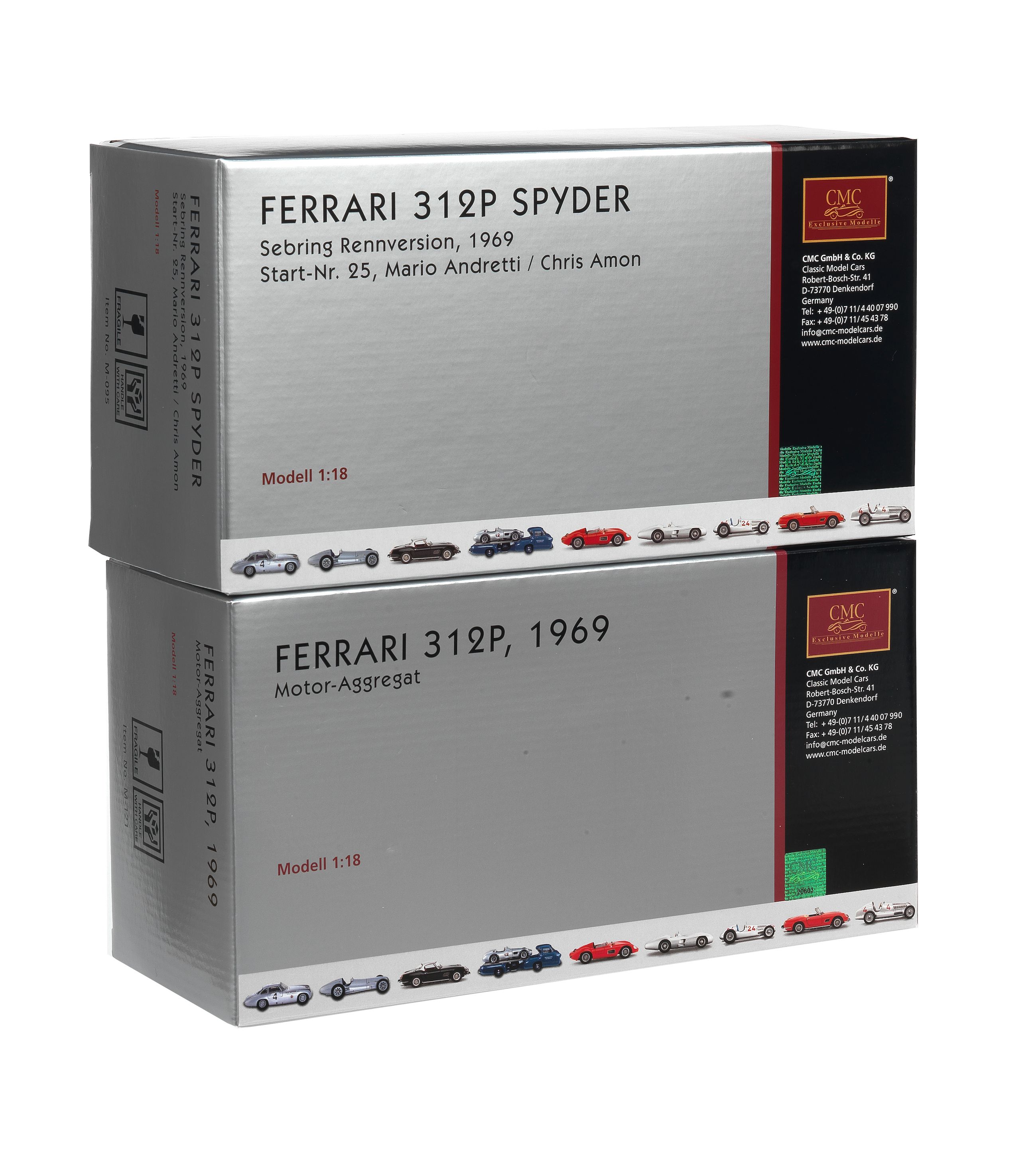 Bonhams Cars : A boxed 1:18 scale die-cast model of a Ferrari 312P ...