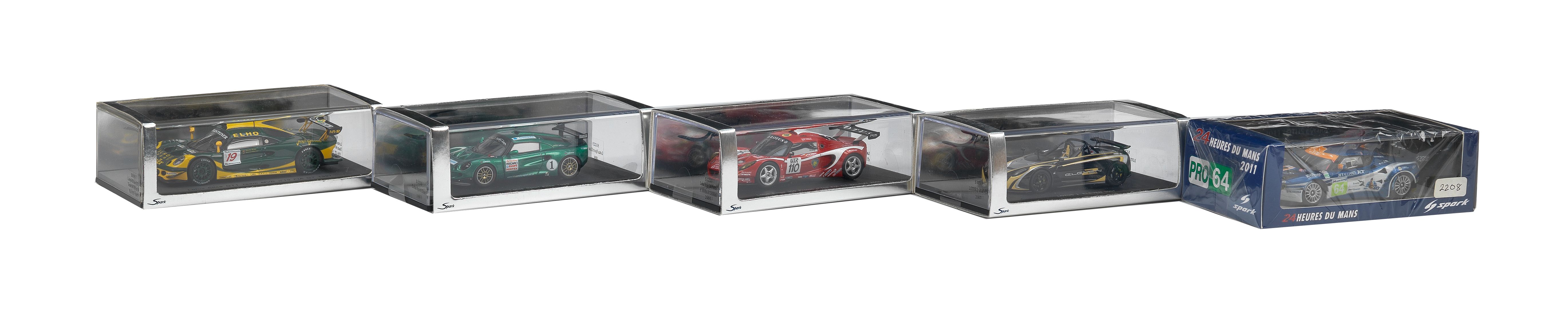 Bonhams Cars : Five boxed 1:43 scale die-cast models of 1997-2011 Lotus ...