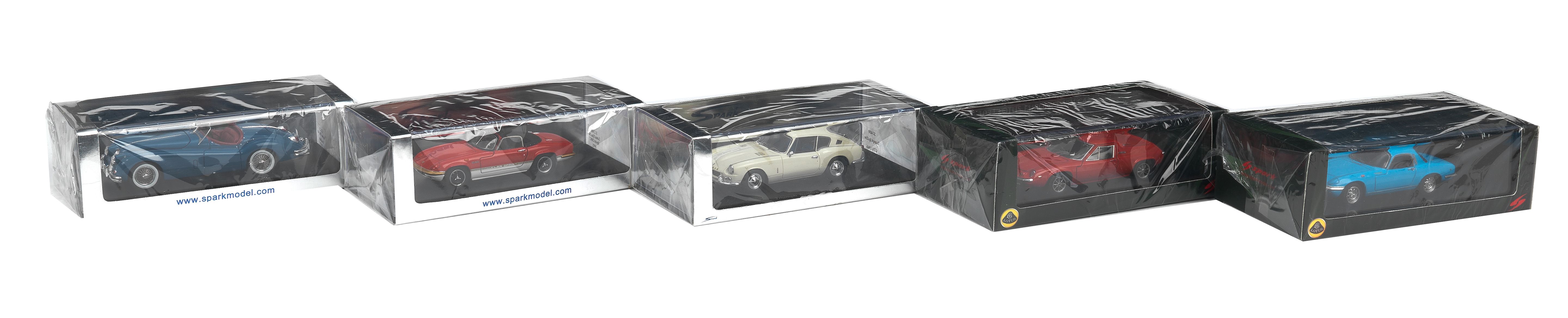 Bonhams Cars : Five boxed 1:43 scale die-cast models of British cars by ...
