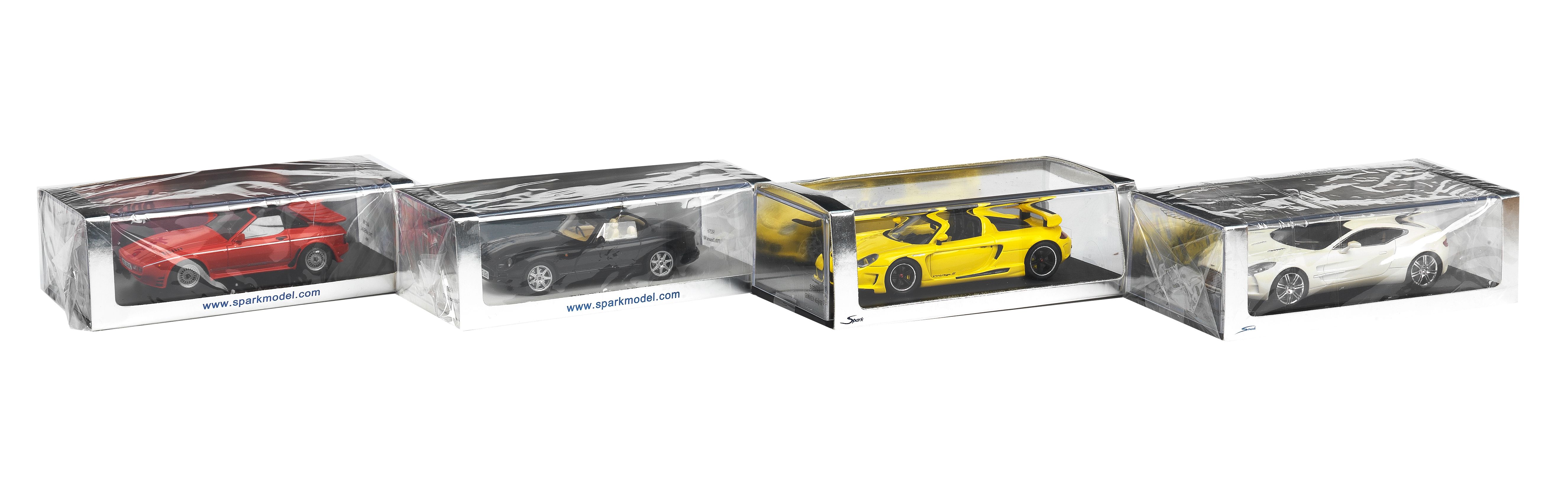 Bonhams Cars : Four boxed 1:43 scale die-cast models of sports cars by ...