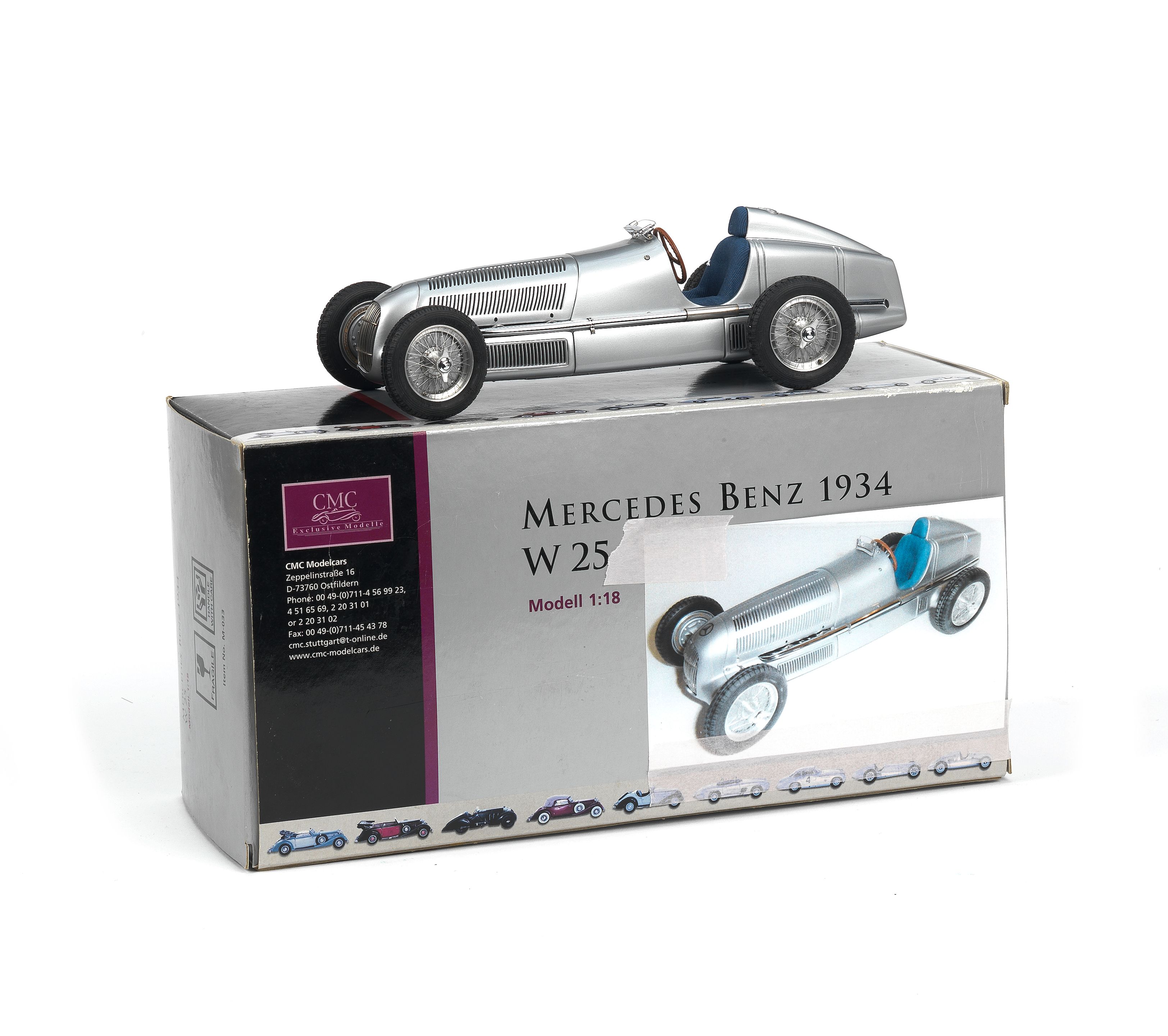 Bonhams Cars : A boxed 1:18 scale die-cast model of a 1934 Mercedes ...