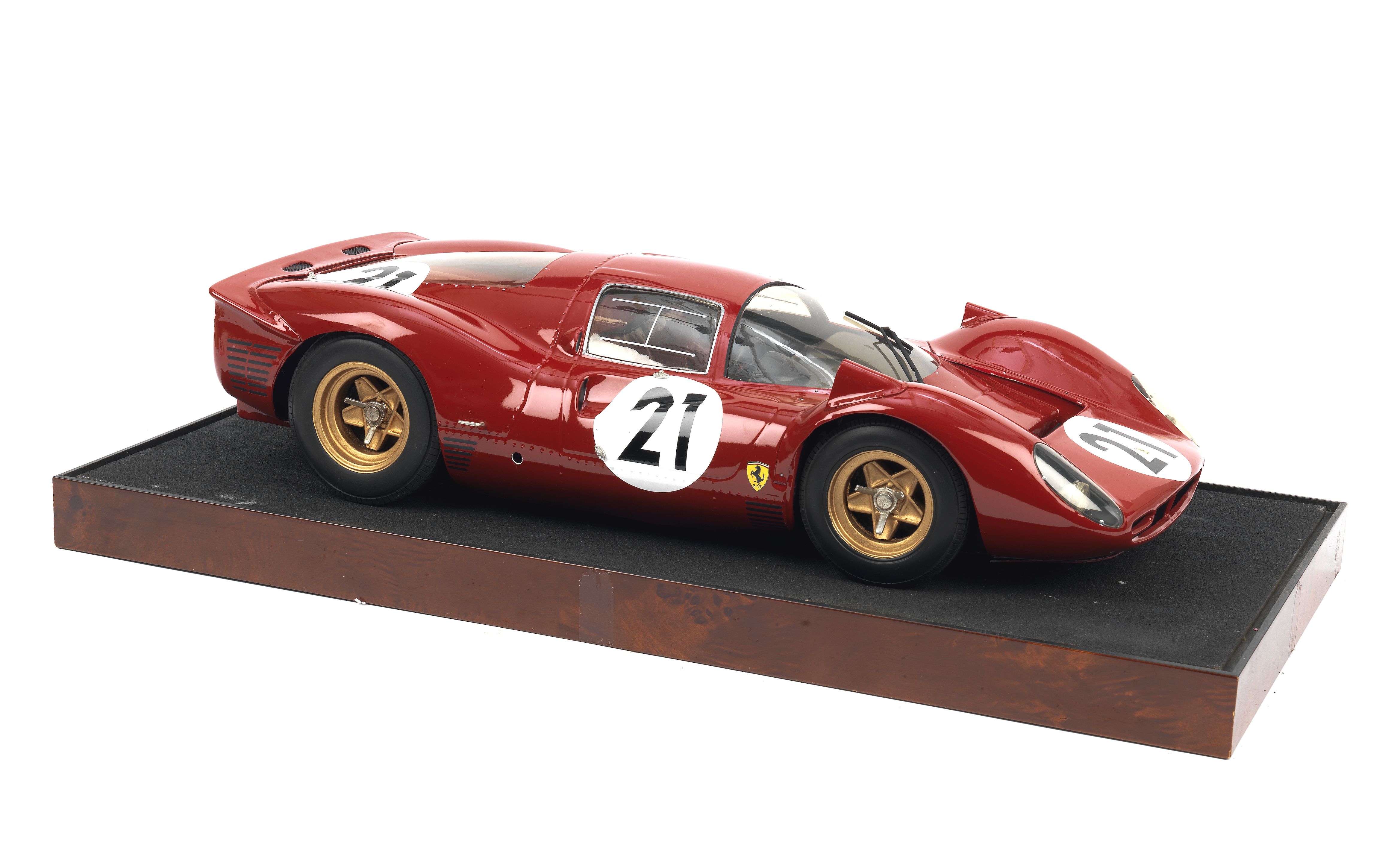Bonhams Cars : A 1:8 scale model of the 1967 Le Mans Ferrari 330 P4, by ...