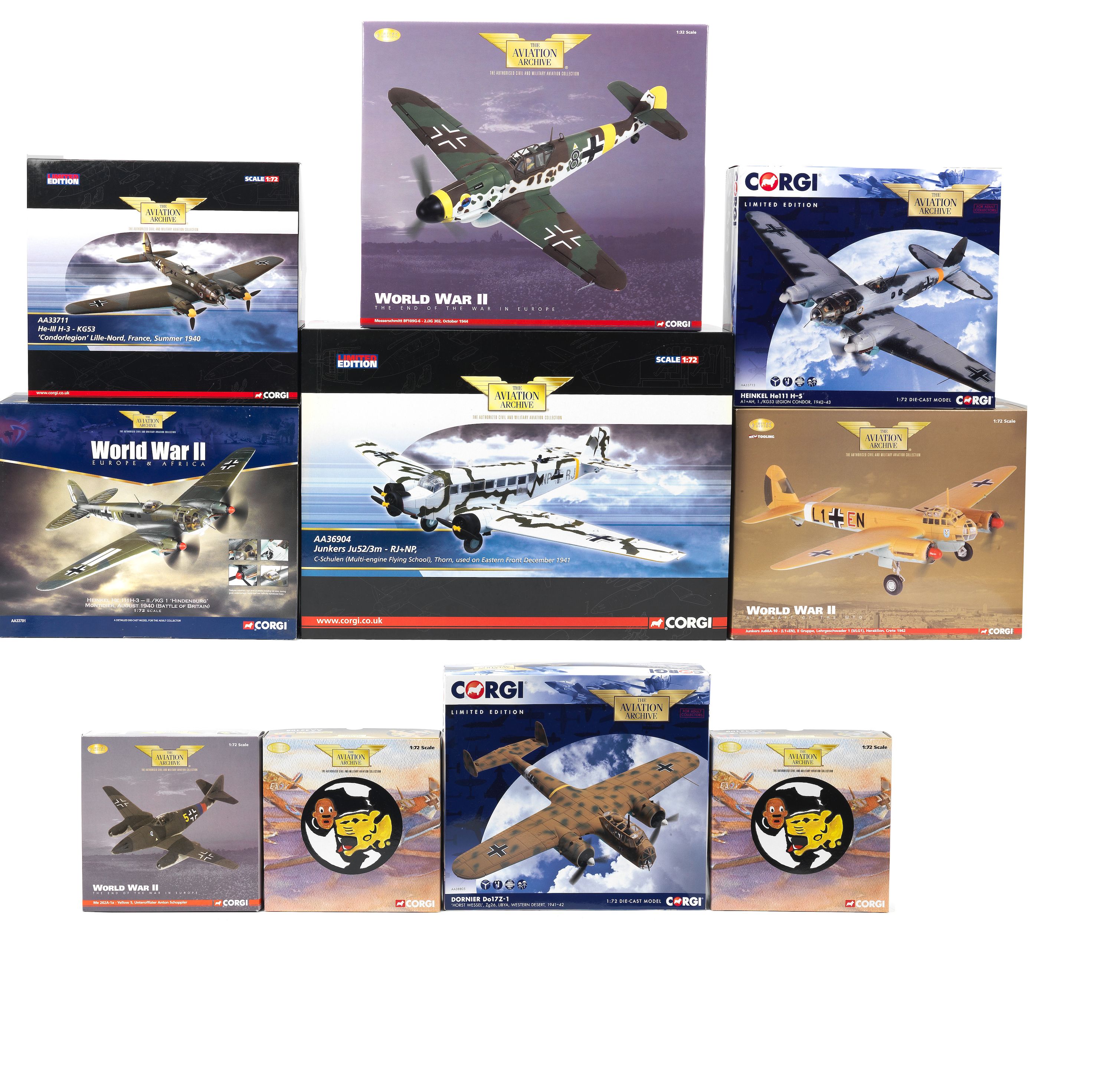 Bonhams Cars : Ten boxed limited edition die-cast scale models of WWII ...
