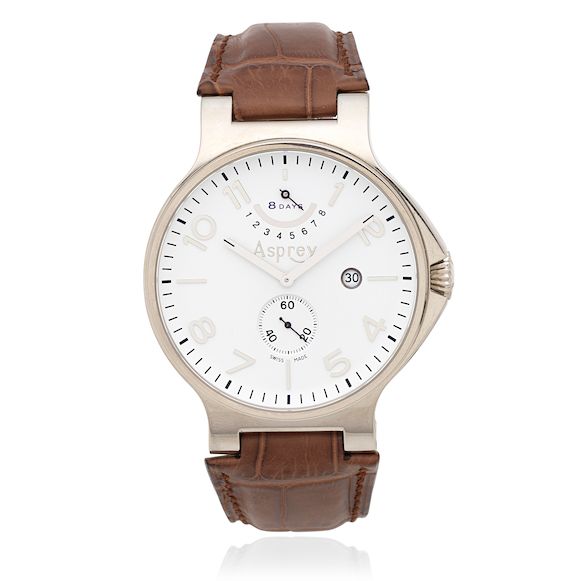 Bonhams : Asprey. A Limited Edition 18K white gold manual wind calendar ...