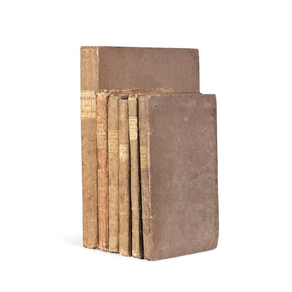 Bonhams : BYRON (GEORGE GORDON NOEL, LORD) Don Juan. Cantos I-XVI in 6 ...