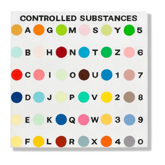 Bonhams : DAMIEN HIRST (B. 1965) Controlled Substance Key Painting (1 ...
