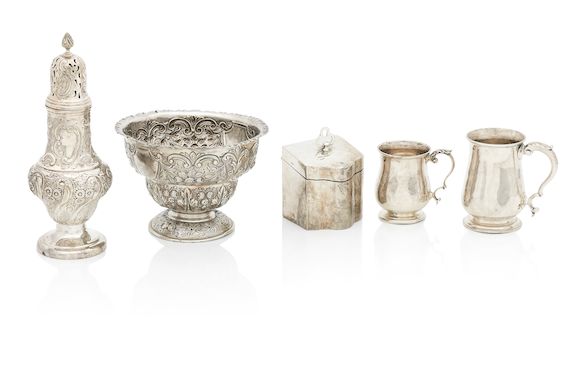 Bonhams : A Collection of Silver Various makers and dates