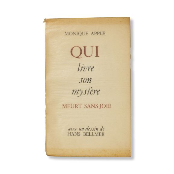 Bonhams Cornette de Saint Cyr : MONIQUE APPLE (1937-1998) Qui Livre son ...