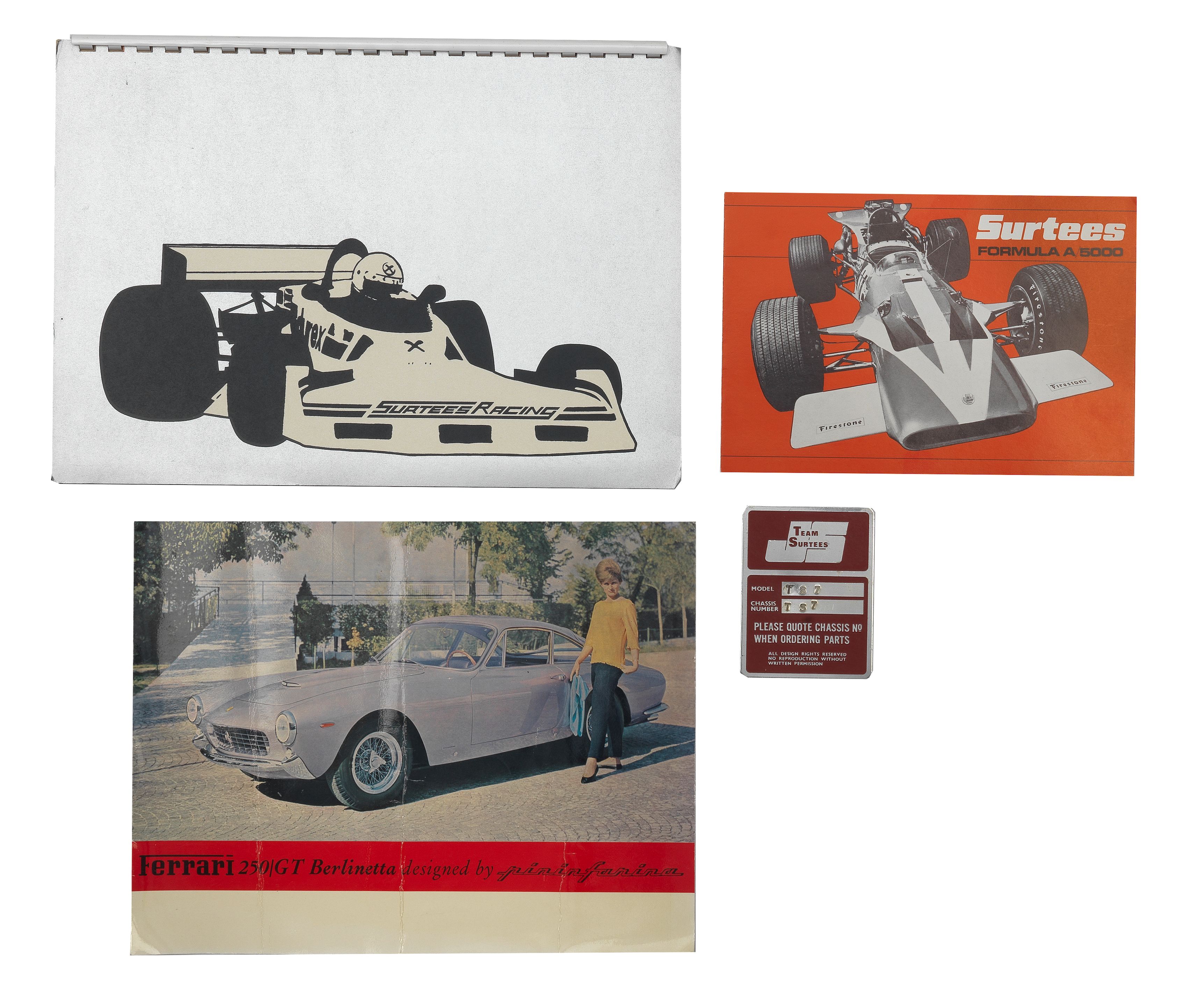 Bonhams Cars : Two Surtees Racing Organisation publications, from the ...