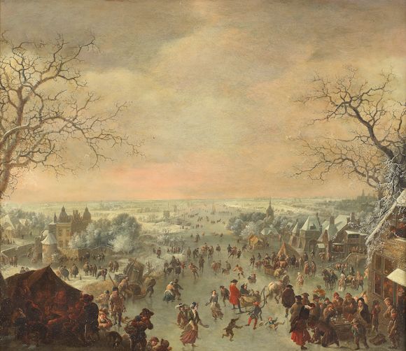 Bonhams : Jan Griffier (Amsterdam 1656-1718 London) A winter landscape ...