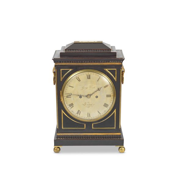 Bonhams : An early 19th century ebony and ebonised and brass inlaid and ...