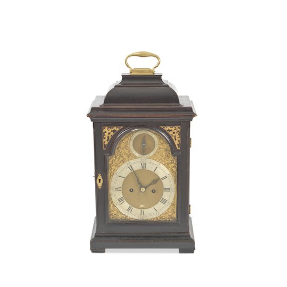 Bonhams : A George III ebony and ebonised bracket/table clock the dial signed J. Green, London ...