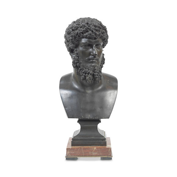 Bonhams A Late 19th Century Patinated Bronze Bust Of Lucius Aurelius
