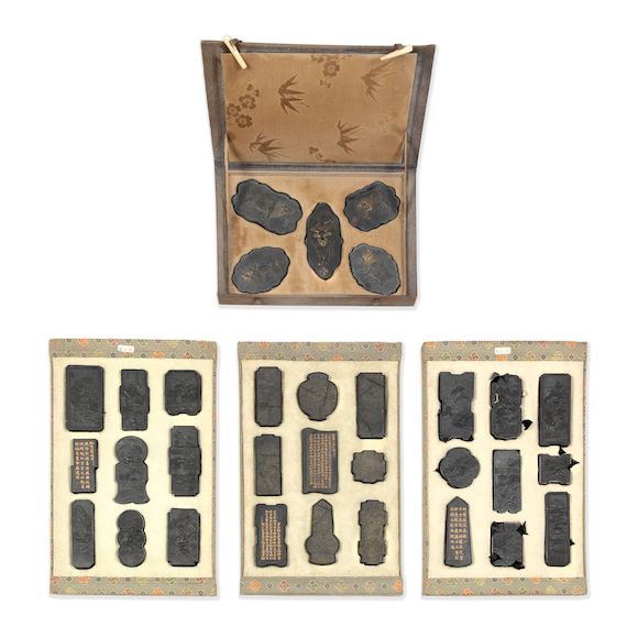 Bonhams : A COLLECTION OF INK CAKES 19th/20th century (36)