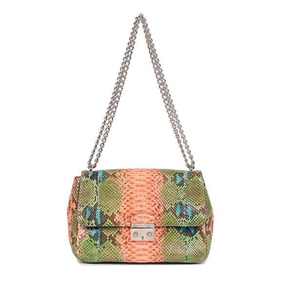 Bonhams : Christian Dior: a Multicolour Python Large Miss Dior Bag ...