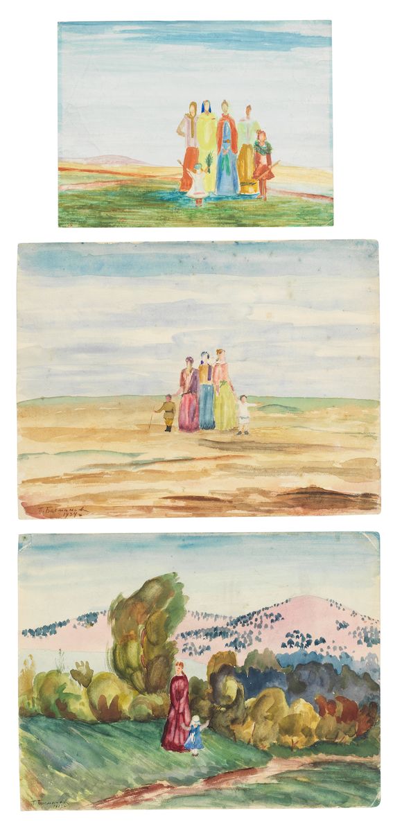 Bonhams : Attributed to Pavel Ivanovich Basmanov (Russian, 1906-1933 ...