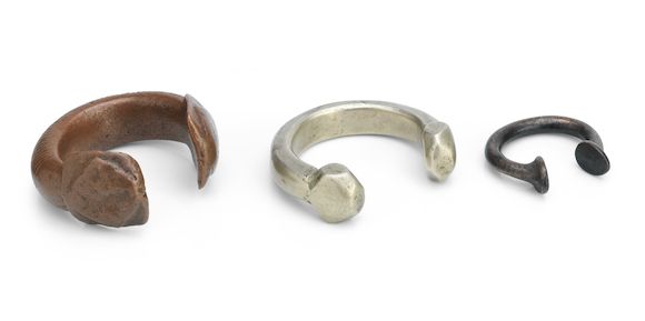 Bonhams : A large copper alloy manilla probably 18th century