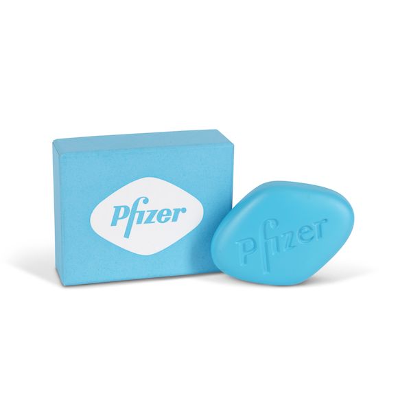 Bonhams : Damien Hirst (British, born 1965) PFIZER VGR 100mg (Baby Blue ...