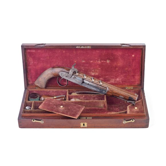 Bonhams : An Exceptionally Fine And Rare Cased 15-Bore Percussion Four ...