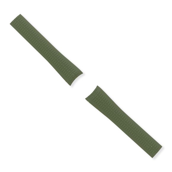 Bonhams : Patek Philippe. A khaki rubber strap for reference 5168 ...