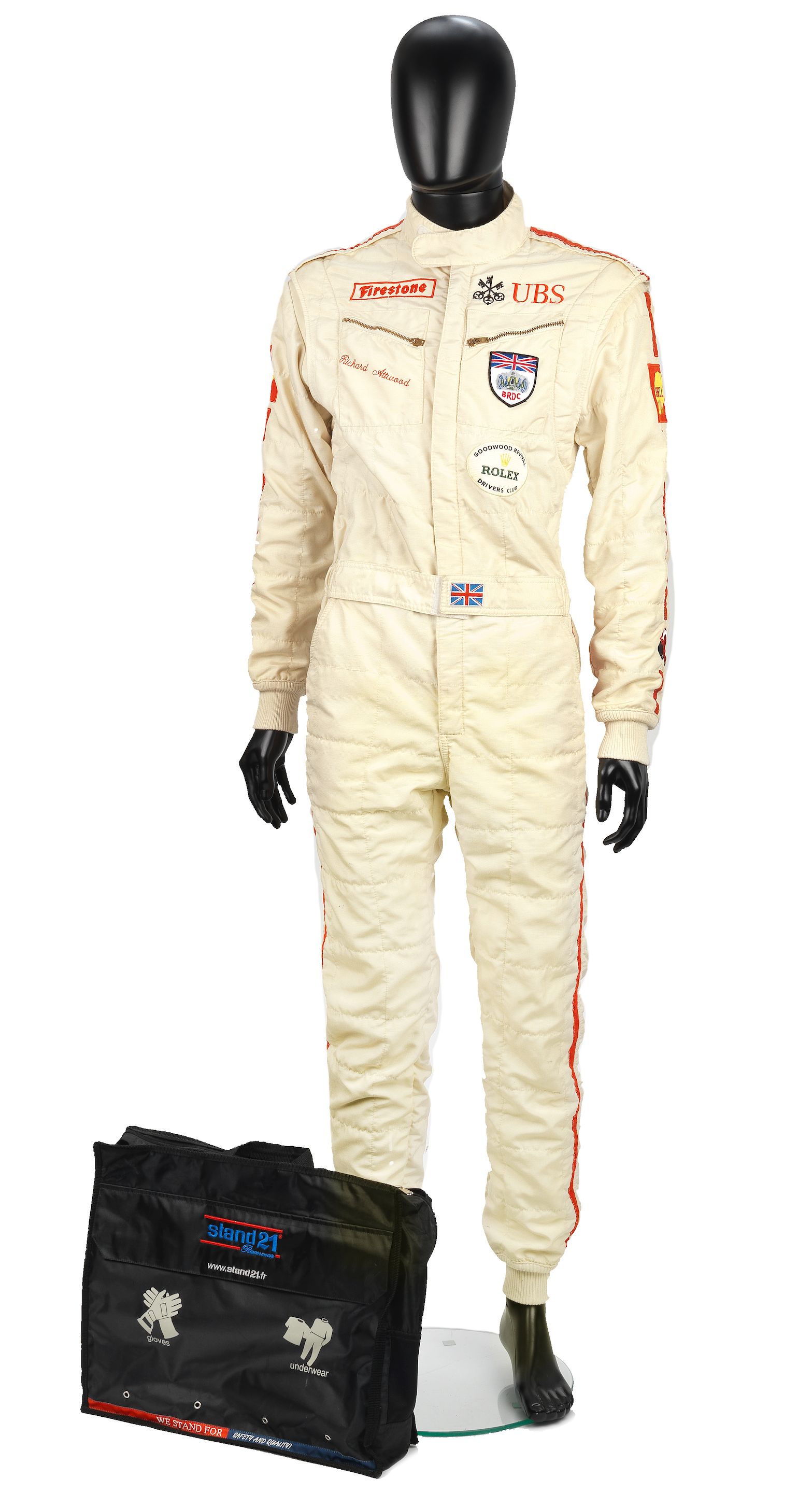 Bonhams Cars : A set of Richard Attwood's race overalls by Stand 21 ...