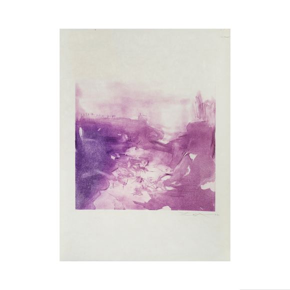 Bonhams Cornette de Saint Cyr : ZAO WOU KI (1920-2013) Sans titre, 1972 ...