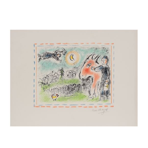 Bonhams Cornette de Saint Cyr : MARC CHAGALL (1887-1985) Village à l ...