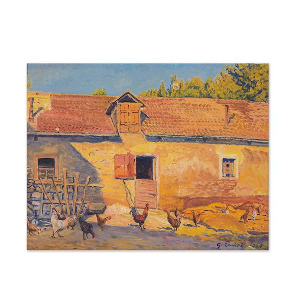 Bonhams Cornette de Saint Cyr : GUSTAVE CARIOT (1872-1950) Les Poules ...