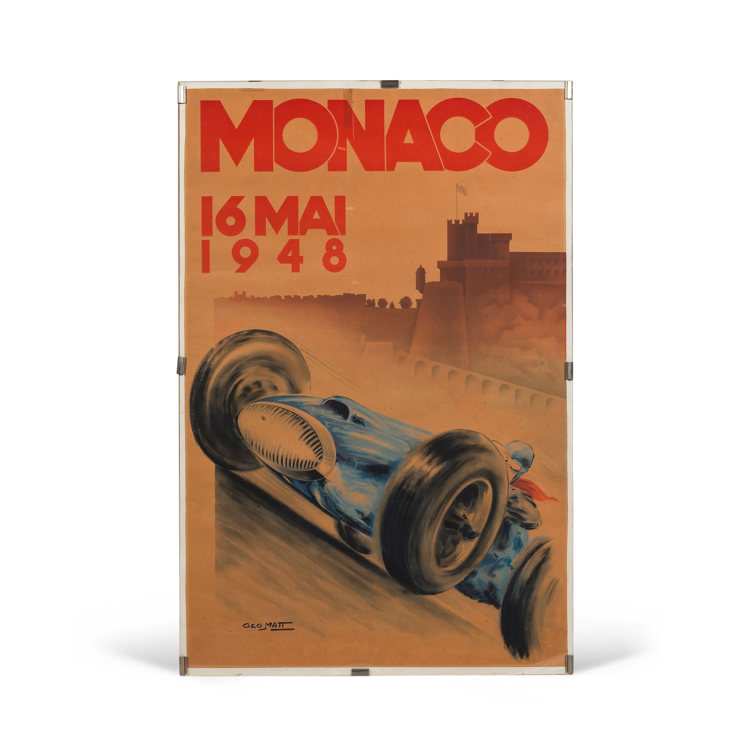 Bonhams Cars : Poster by Geo MATT - Monaco 1948