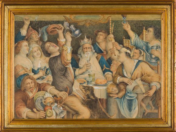 Bonhams Cornette de Saint Cyr : D'APRES JACOB JORDAENS Le roi boit ou ...
